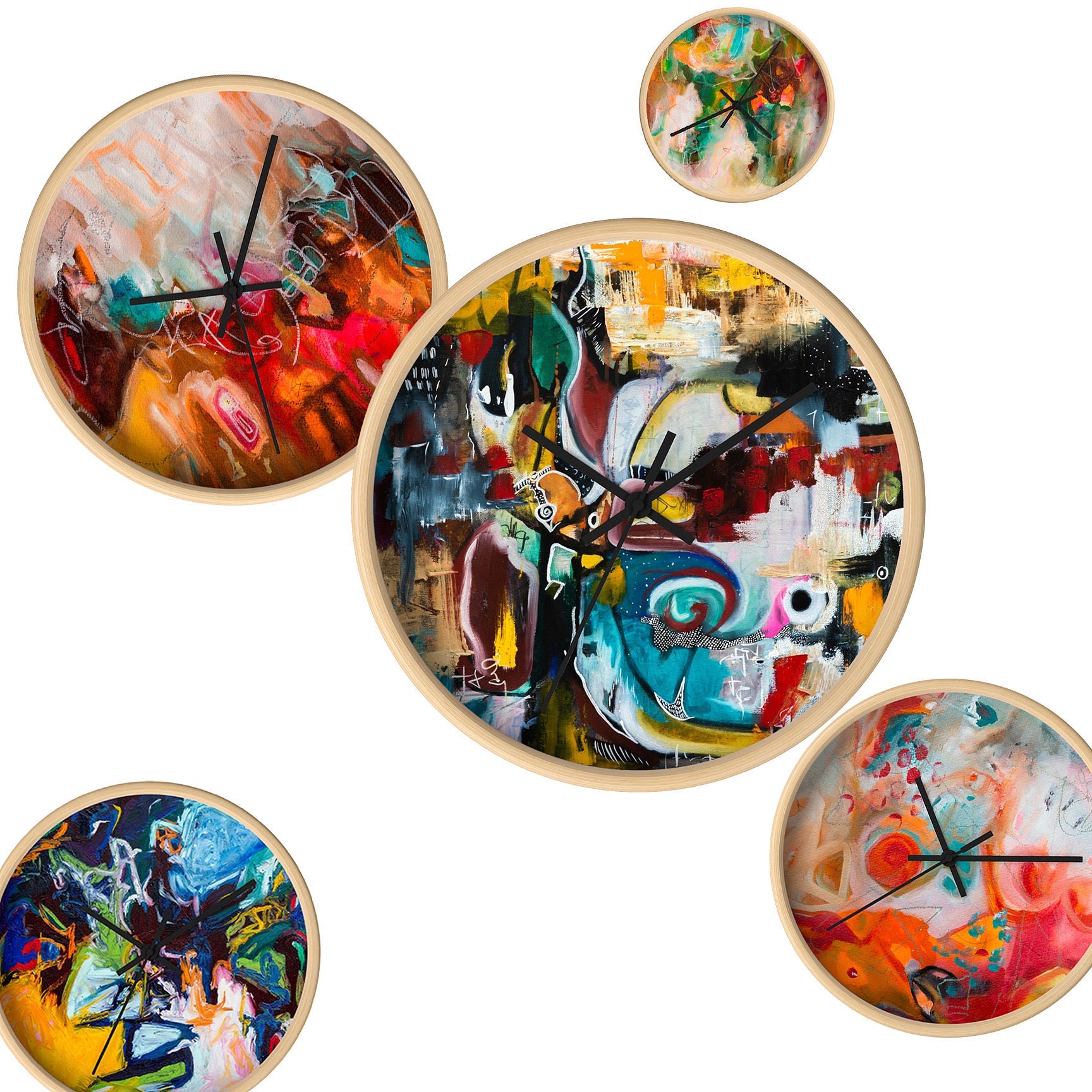 FRAMED WALL CLOCKS – Maja Georgiou Art Studio